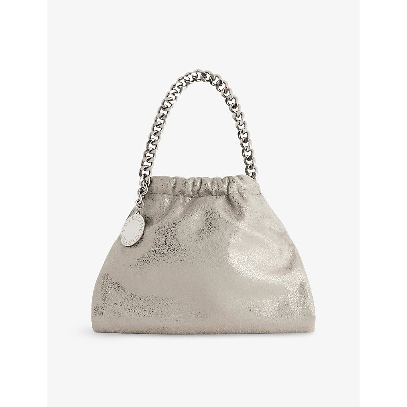 Stella Mccartney Mini Saggy Drawstring Faux-Suede Cross-Body Bag